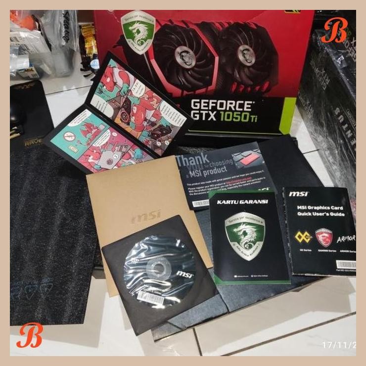 Jual [SRP] DUS BOX VGA MSI GTX 1050 TI GAMING X DUAL FAN ORIGINAL ...