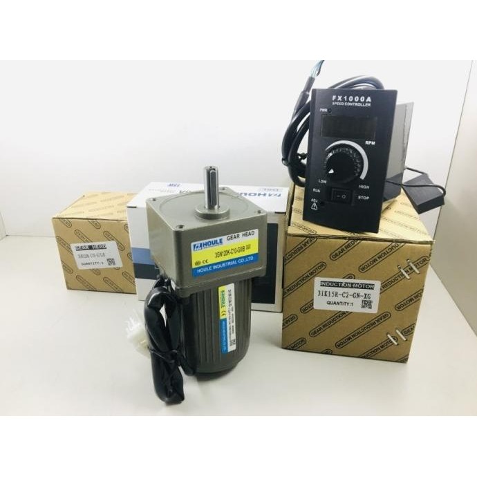 Jual Speed Control Motor Gearbox 15W 220V 1 Phase - Gear Head Controller Original Dan Terlaris ...