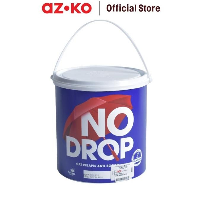 Jual AZKO No Drop 4 kg Cat Dinding Waterproof - Abu-Abu Paint Waterproof Cat Tembok Perlengkapan ...
