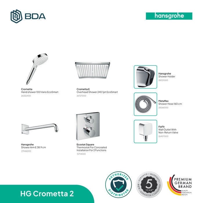 Jual Hansgrohe Shower Kamar Mandi Set Shower Set Tanam Shower Mandi ...