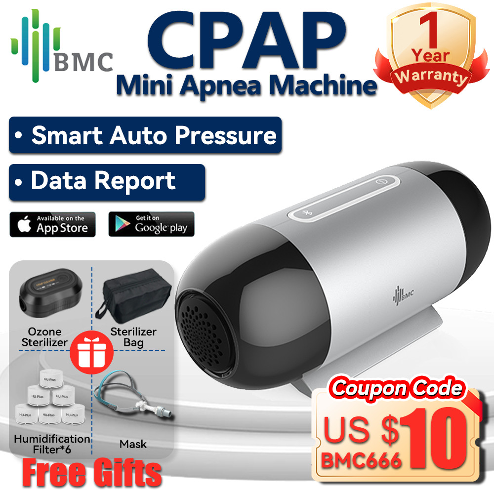 Jual BARU BMC M1 Mini Auto CPAP APAP Car Travel With Anhydrous Humidifying Mask for Sleep Apnea ...