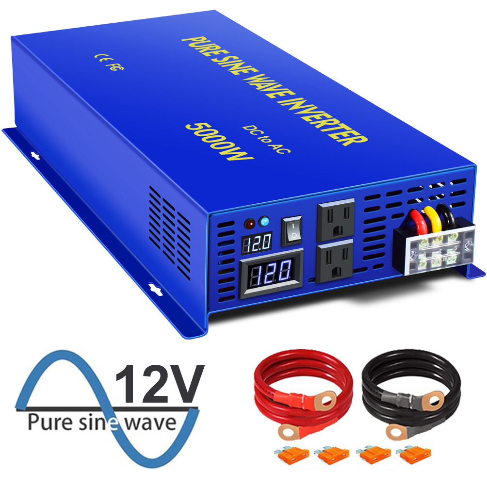 Jual New Full Power Inverter 24V 220V 5000W Pure Sine Wave Solar ...