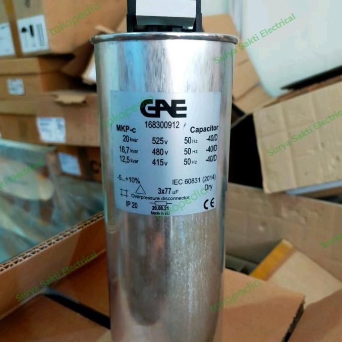 Jual CAPASITOR GAE THREE PHASE MKP-c 12.5kvar 415v 20kv 525v kapasitor bank | Shopee Indonesia