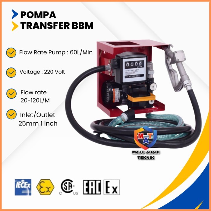 Jual Baru Pompa Solar Pompa Transfer Bbm Flow Meter Solar/Minyak Ac ...