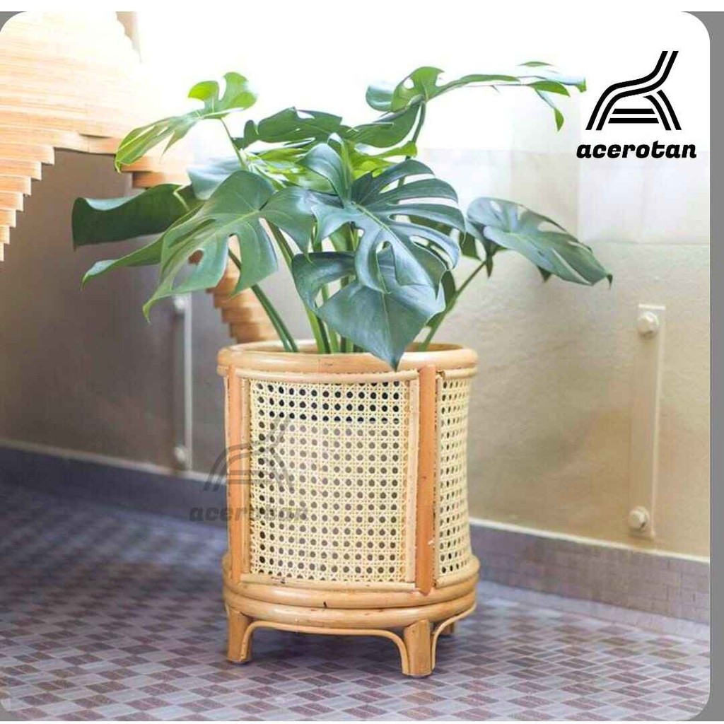 Jual Premium Standing Pot Bunga Webbing Aesthetic | Shopee Indonesia