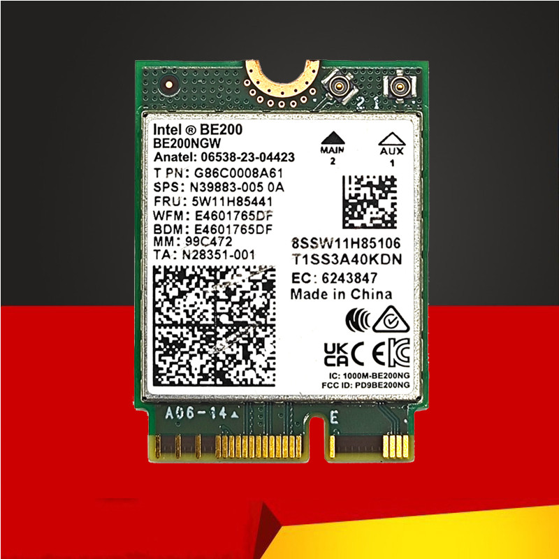 Jual NEPTTUNUS NEW BE200 WIFI7 Wi-Fi 7 for Intel BE200 Bluetooth 5.4 M.2 Wifi Card BE200NGW 2.4 ...