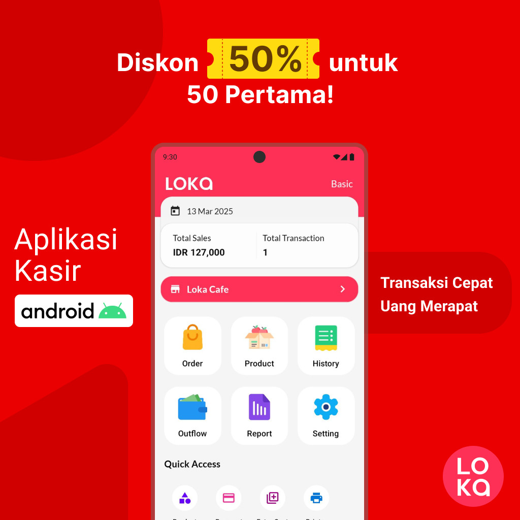 Jual Aplikasi Kasir Android - LOKA Basic | Shopee Indonesia