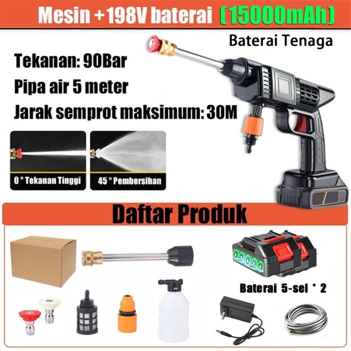 Jual terbaru !!! cuci mobil tanpa kabel alat / alat steam cuci motor ...
