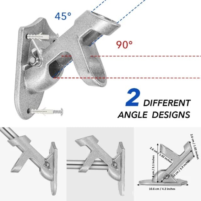 Jual TIANG BENDERA STAINLESS STELL UKURAN 1,8 METER + BRACKET DUDUKAN ...