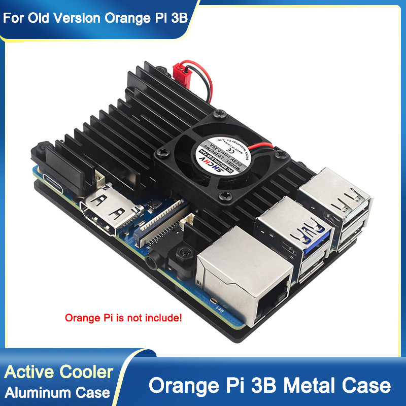 Jual JETS Orange PI 3B Aluminum Alloy Case Active Passive Cooling Metal ...