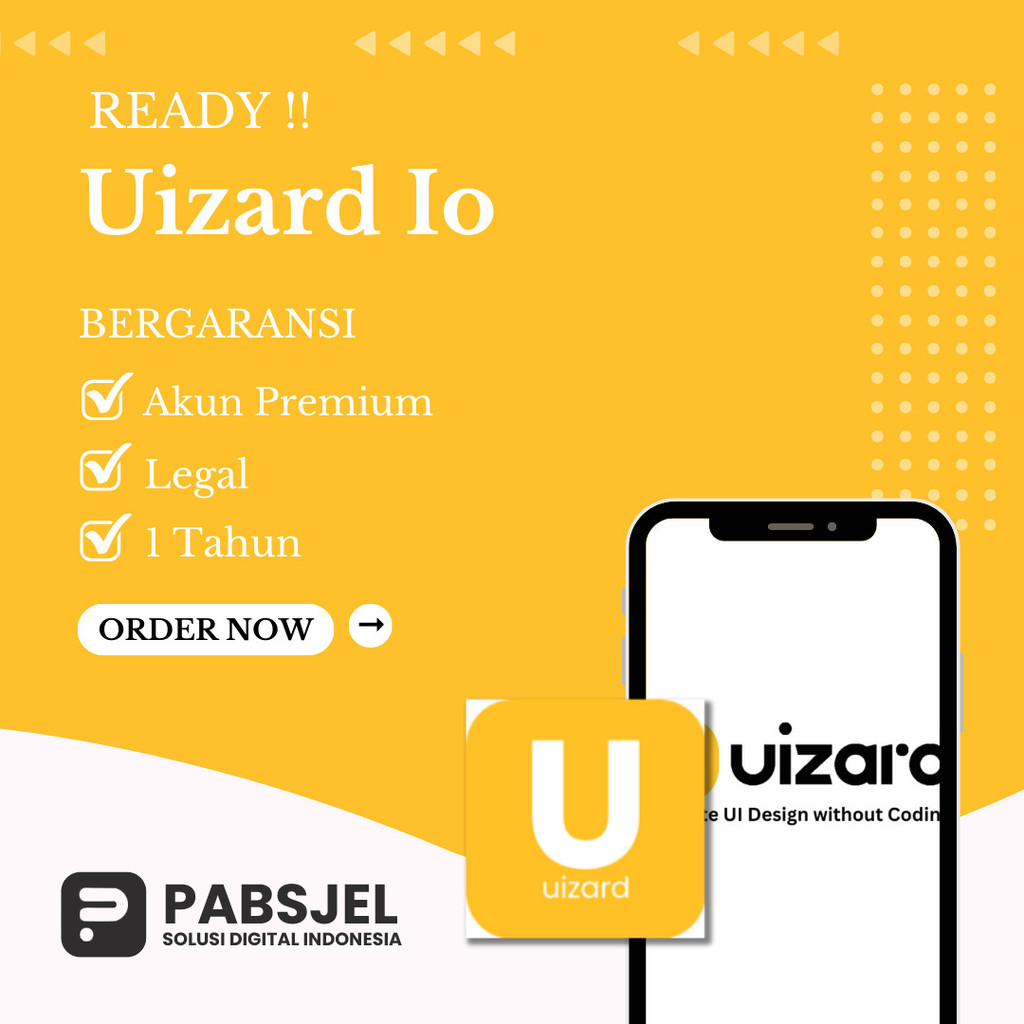 Jual Uizard Io Pro 1 Tahun UI Design - Desain Website Pakai AI | Shopee Indonesia
