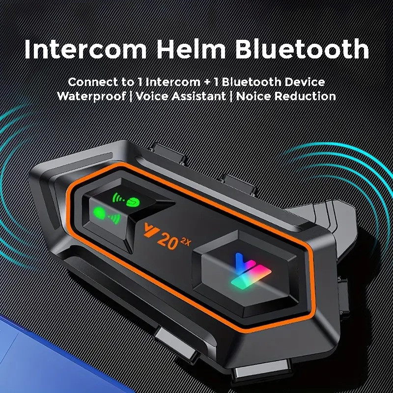 Jual Intercom Helm Bluetooth Headset 2 Riders Waterproof 1000mAh ...
