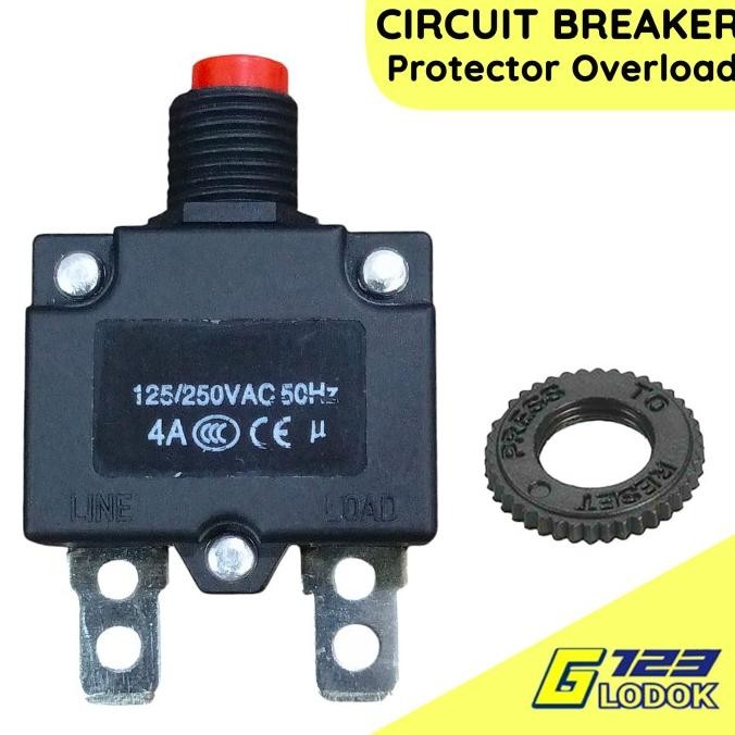 Jual Circuit Breaker 3A 4A 5A 6A 8A 10A 12A 15A 20A Push Reset Button ...