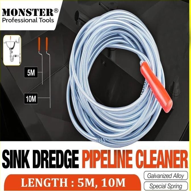 Jual Pipe Cleaner Kawat Pembersih Saluran Pipa Air Mampet Sumbat 5 10 Meter | Shopee Indonesia