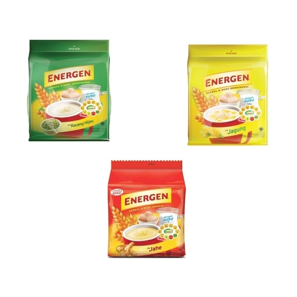 Jual Energen Susu Sereal Vanilla Coklat Aneka Rasa 10 Sachet x 35gr ...