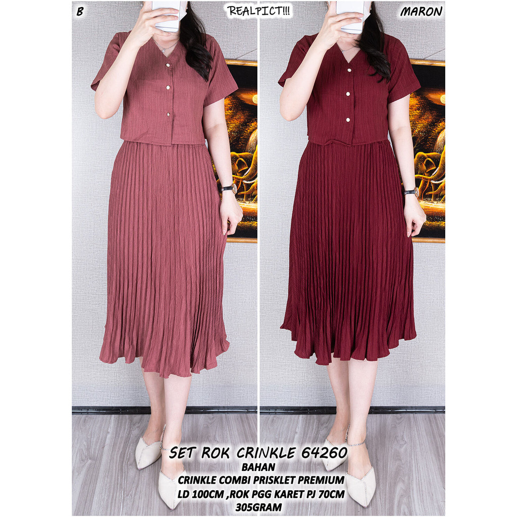 Jual SET ROK CRINKLE 64260 (READY STOK) | Shopee Indonesia