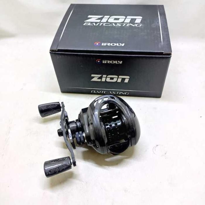 Jual REEL IROLY BAITCASTING ZION BC CARBON DEEP & SHALLOW SPOOL (Handle ...
