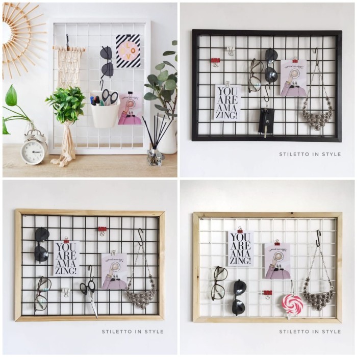 Jual Wiremesh (Mesh board/Gantungan memo/Papan tempel/Board/Hiasan ...