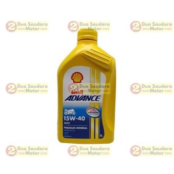 Jual Oli Shell Advance Ax5 Matic Kuning Motor 15W 40 1 Liter Most ...