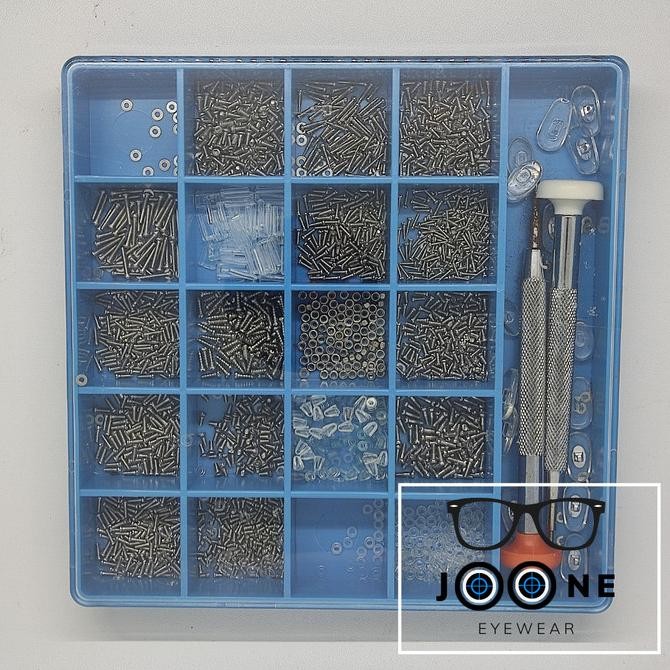 Jual Alat Reparasi Kacamata Set Lengkap (Obeng, Baut, Sekrup, Nosepad) | Shopee Indonesia