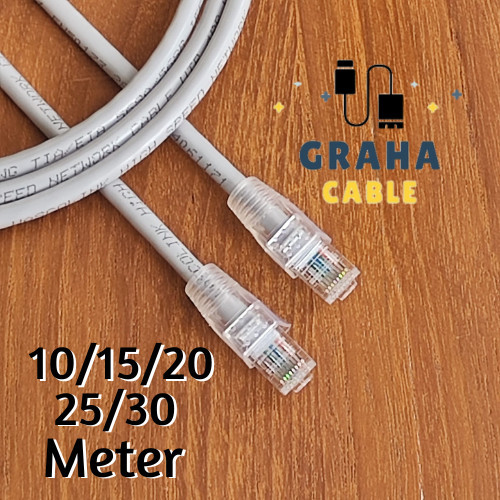 Jual HARGA DISC - Kabel LAN UTP Cat 6 RJ45 10/15/20/25/30 Meter ...