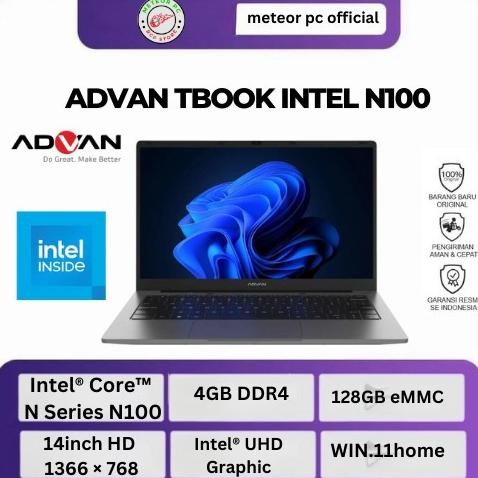Jual CO LAPTOP ADVAN TBook X Transformers Intel N100 14 Inch RAM 4GB ...
