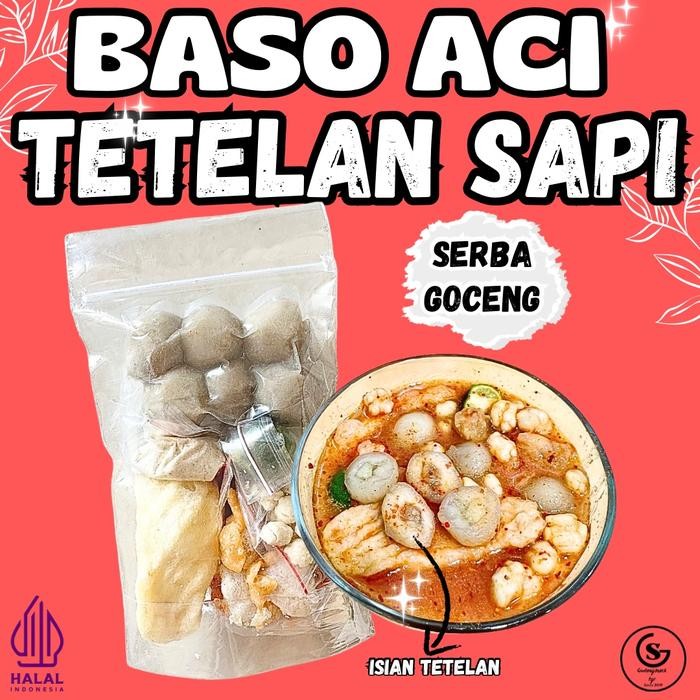 Jual EKSLUSIF 1 BKS BASO ACI ISI TETELAN SAPI EKONOMIS HOTPOT INSTAN ...