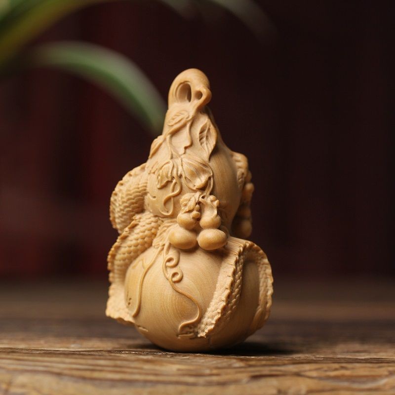 Jual Hadiah Budaya Ukiran Labu Boxwood Xianglong Panlong | Shopee Indonesia