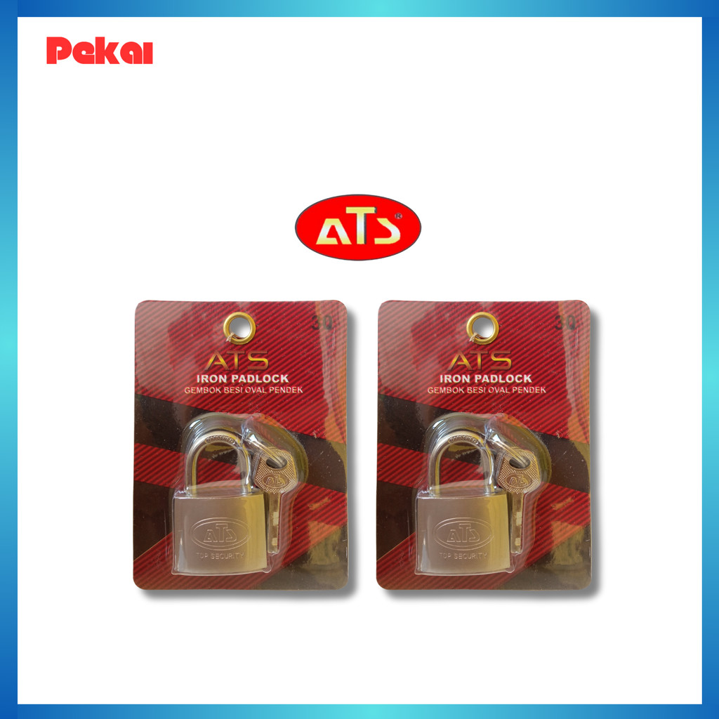 Jual Gembok Pad Lock ATS Leher Pendek-Panjang 30 mm, 40 mm, 50 mm, 60 ...