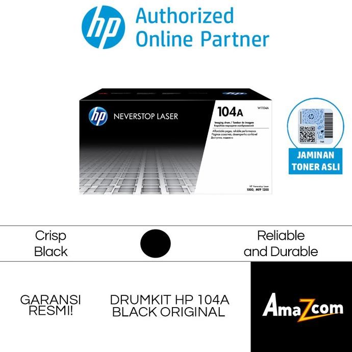 Jual CO HP 104A Blk Laser Imaging Drum ( W1104A ) for Printer HP 1000W ...