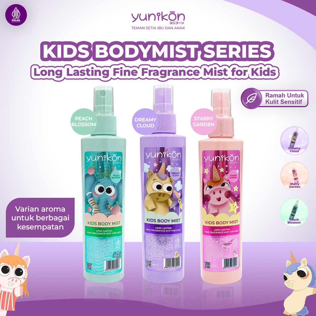 Jual Yunikon Kids Body Mist 100ml / Parfum / Pengharum / anak-anak ...