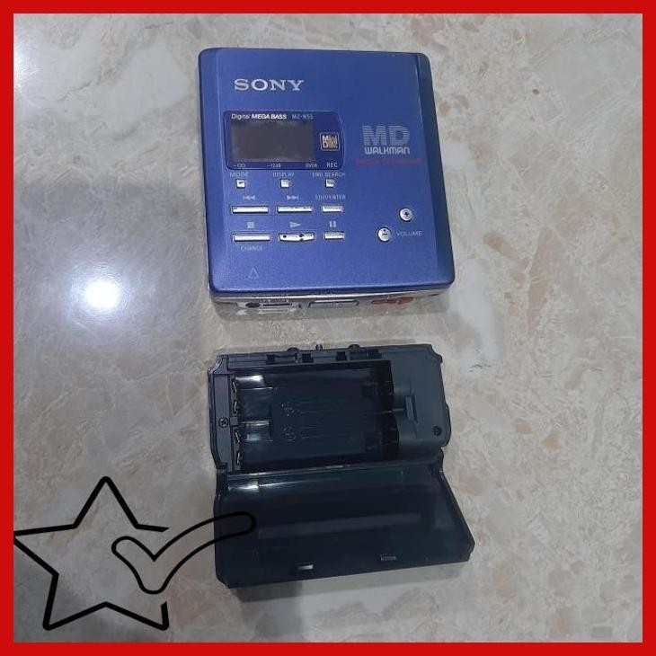 Jual [DTH] SONY MD MINIDISC MZ-R55 BIRU READY TO USE KOMPLIT SET REMOTE ...