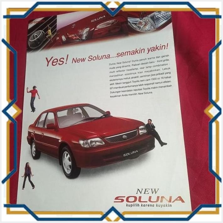 Jual [RBM] POTONGAN IKLAN ASLI DARI MAJALAH TOYOTA NEW SOLUNA | Shopee ...