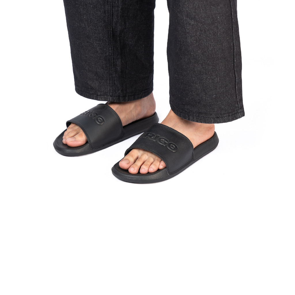 Jual Erigo Slider Sandals Basic Hurricane Black | Shopee Indonesia