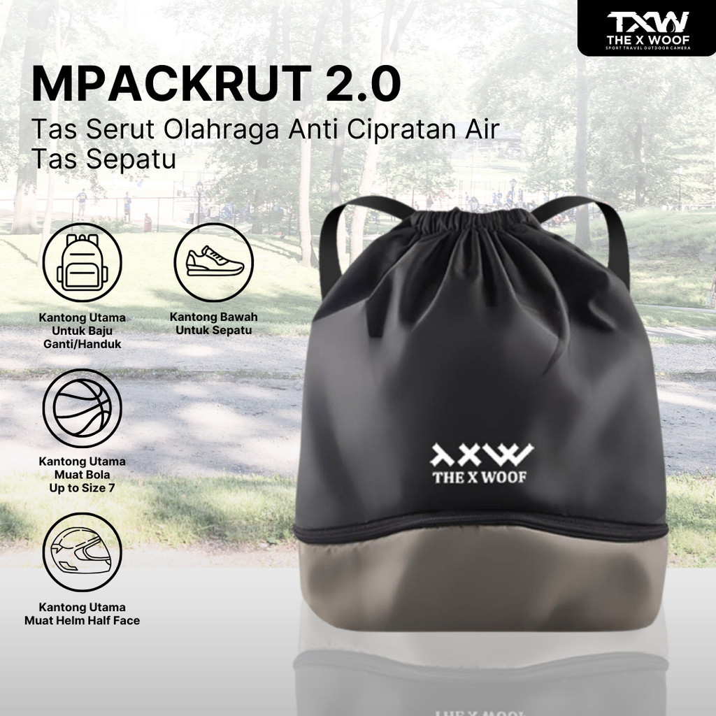 Jual The X Woof MpackRut2 - Tas Serut Olahraga Anti Cipratan Air dengan ...
