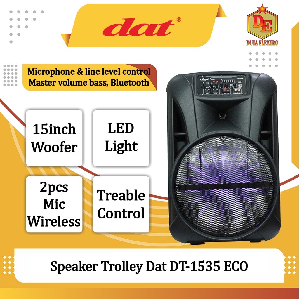 Jual Speaker Wireless Dat DT 1535 ECO Portable | Shopee Indonesia