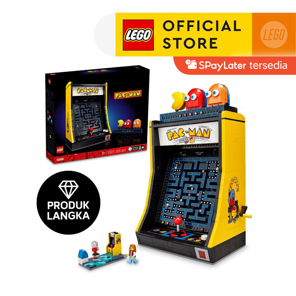 Jual LEGO Icons 10323 PAC-MAN Arcade (2,651 Pieces) Mainan Susunan ...
