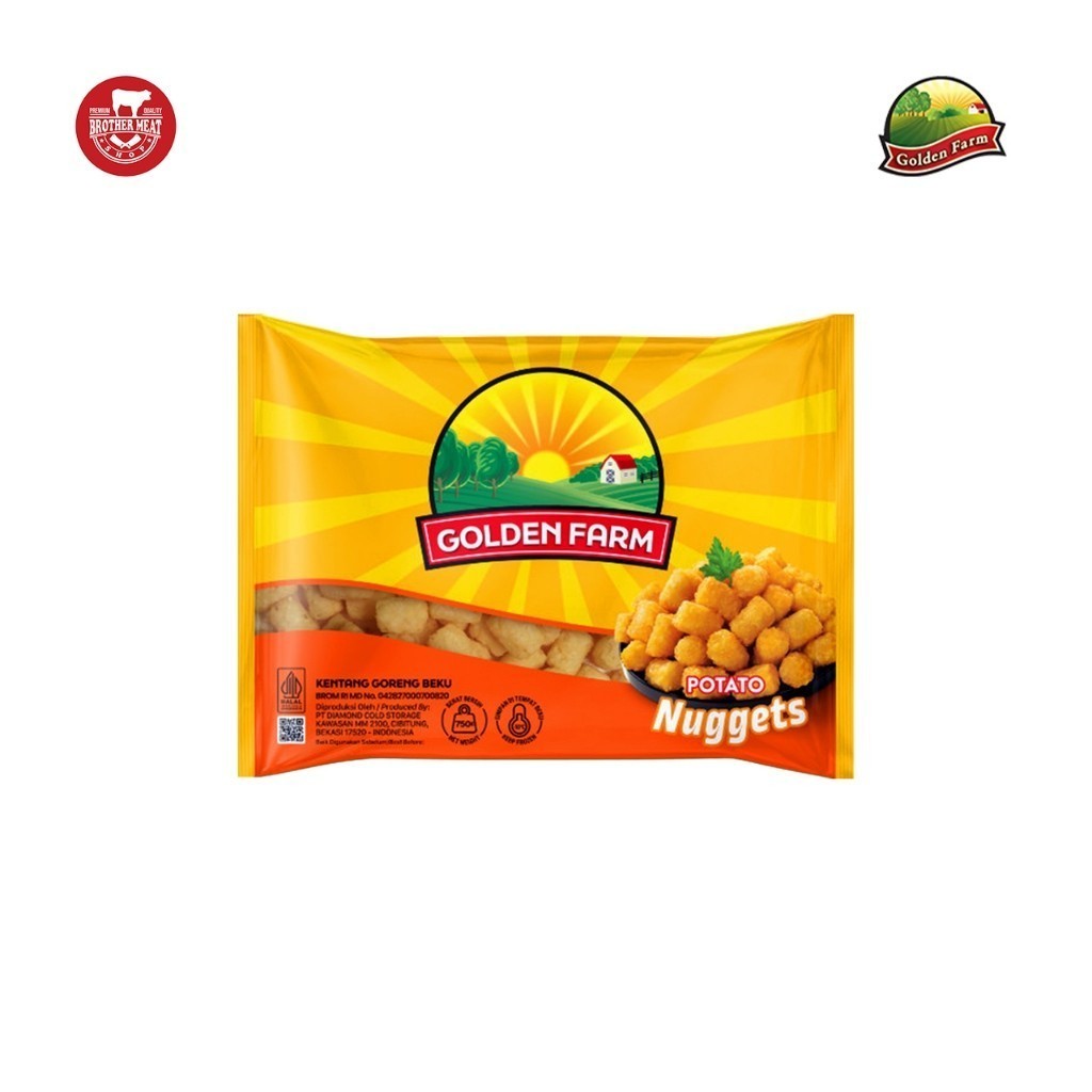 Jual Golden Farm Potato Nugget 750gr, Nugget Kentang - Brothermeatshop ...