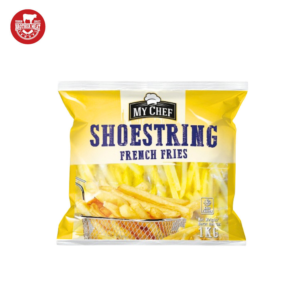 Jual MY CHEF Shoestring French Fries / Kentang Goreng Frozen 1kg, Brothermeatshop | Shopee Indonesia