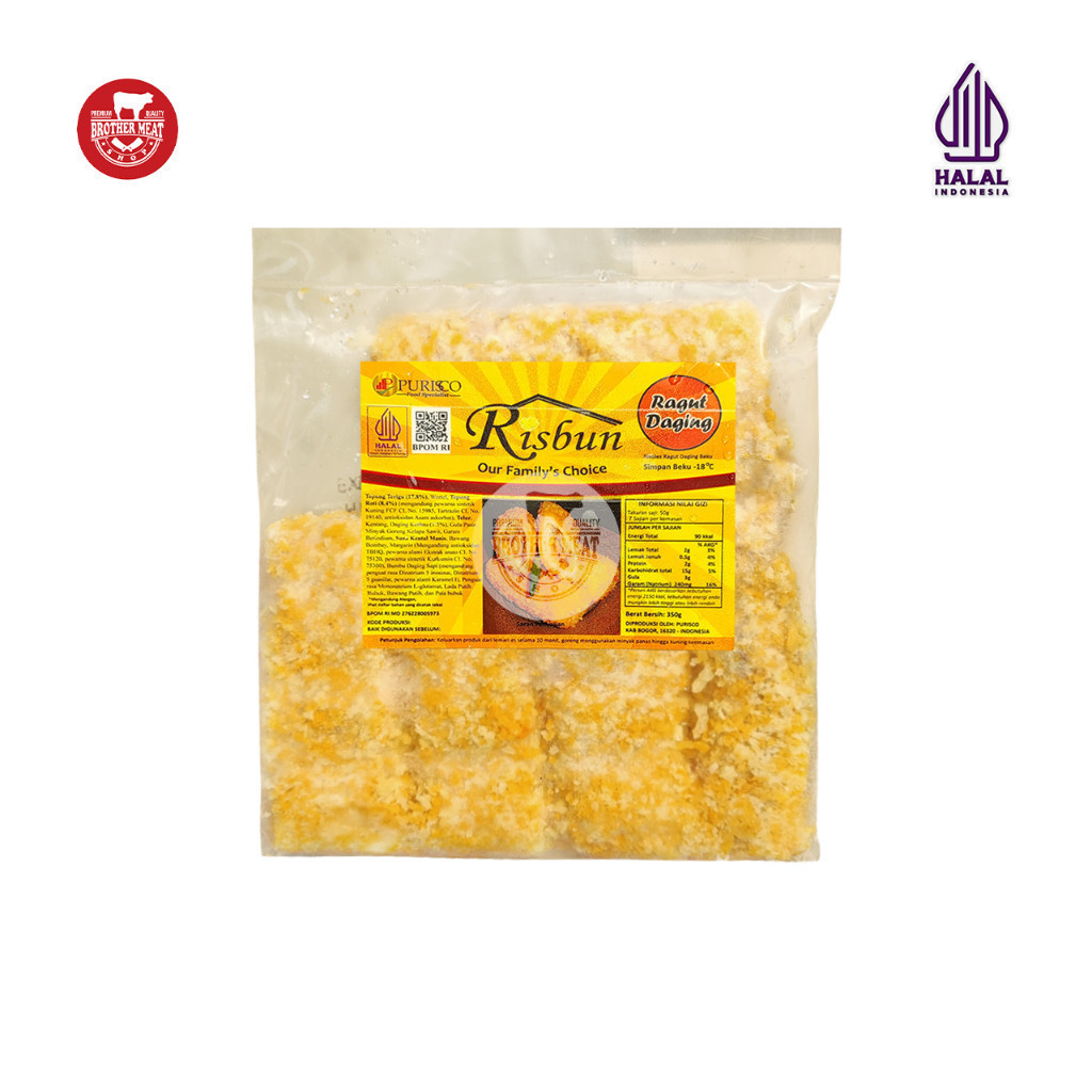 Jual Risbun Risoles Ragut Daging isi 6, Risol Frozen Halal | Shopee ...