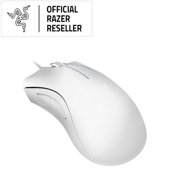 Jual HARGA DISC - Razer Deathadder Essential White Mouse | Shopee Indonesia
