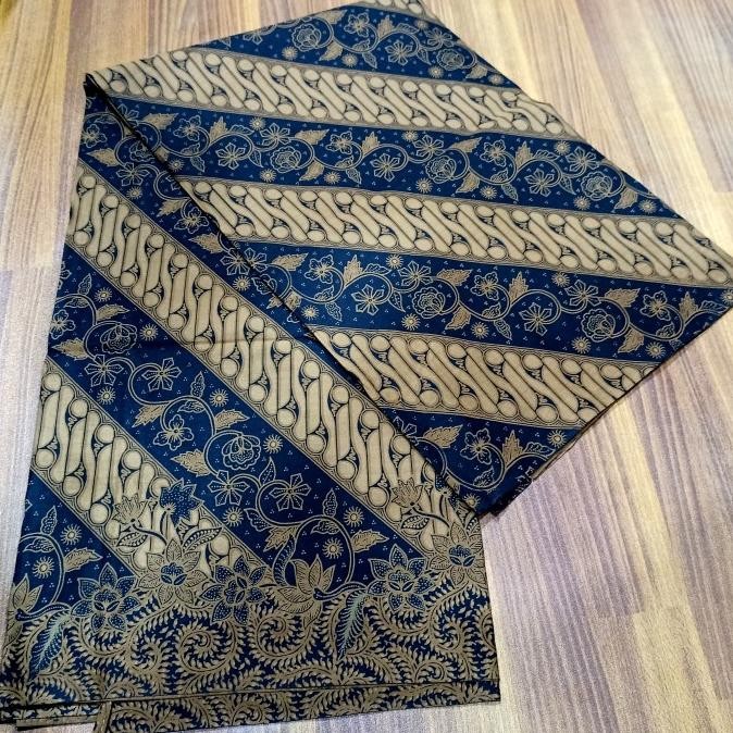 Jual kain batik cap warna alami lawasan motif parang seling bunga ...
