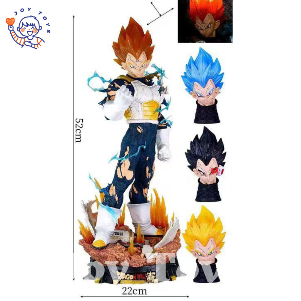 Jual VEGETA 4 KEPALA JUMBO LED 52 CM 1 PCS DRAGON BALL FIGURE | Shopee ...