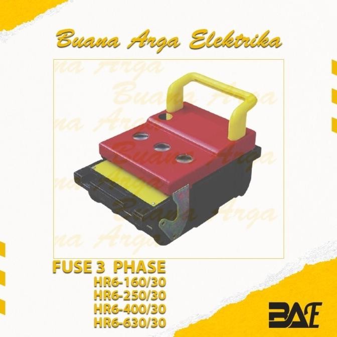 Jual Murah FUSE BASE HR6-250/30 3 PHASE 3 POLE 250 Ampere Untuk Fuse ...