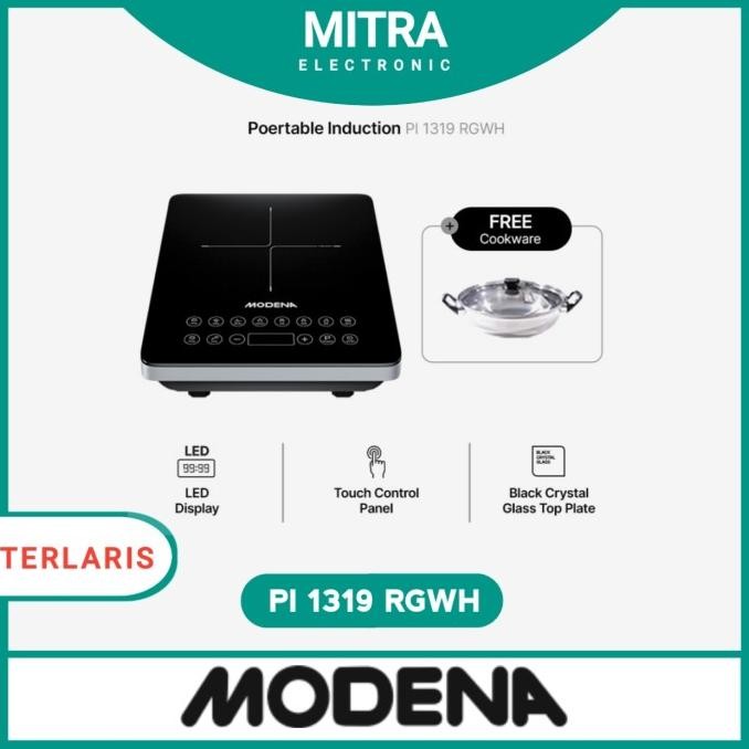 Jual TERBARU - MODENA Portable Induction - PI 1319 RGWH Kompor Listrik ...
