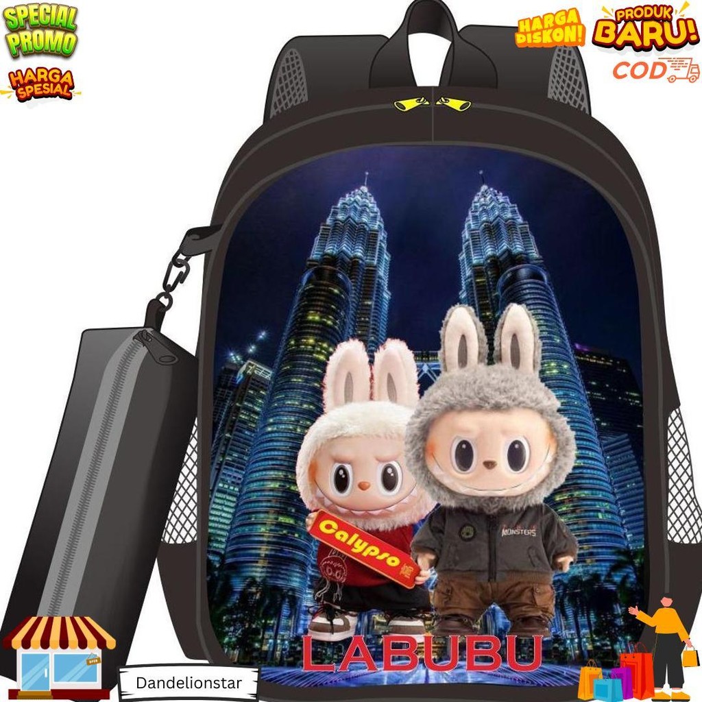 Jual Tas Ransel Sekolah Anak Laki-Laki Khusus Tk Dan Paud Karakter Labubu Boy Bonus Tempat ...
