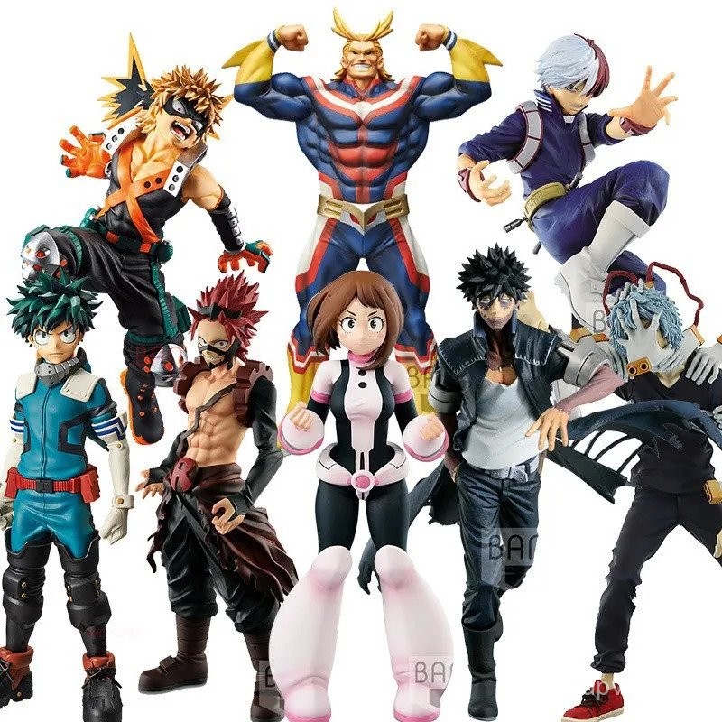 Jual My Hero Academia Anime Figure Shoto Bakugou Boku Izuku Duke Pvc ...