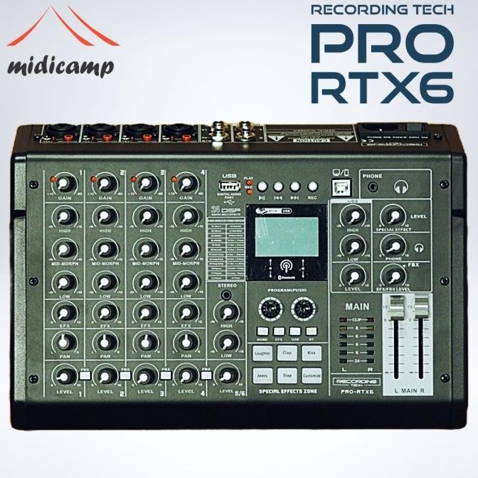Jual Sale Audio Mixer Recording Tech Pro Rtx6 Rt X6 Rt-X6 Usb Recording ...
