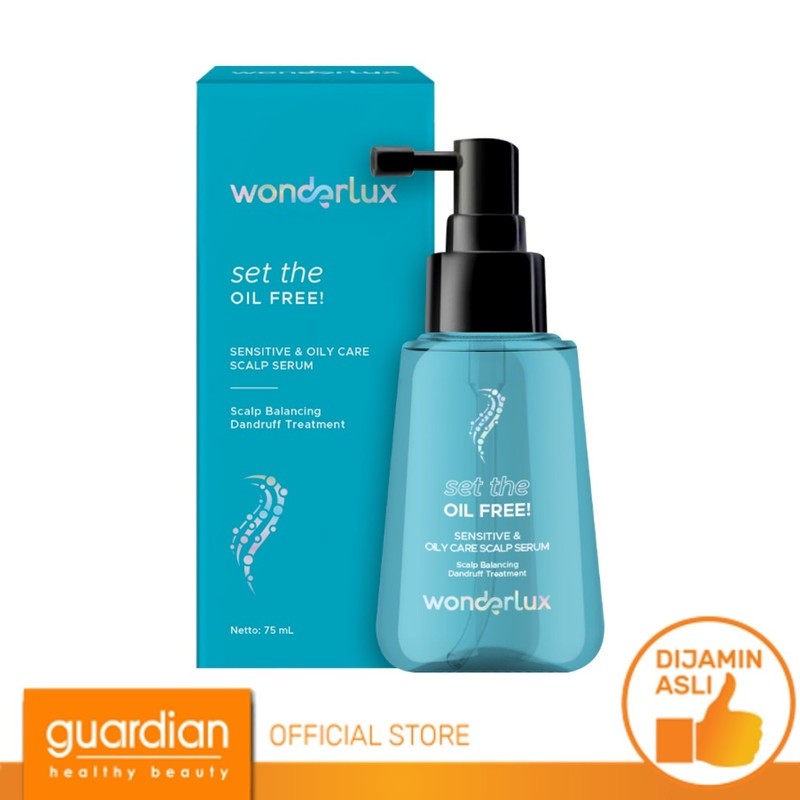 Jual Wonderlux Set The Oil Free! Sensitive & Oily Care Scalp Serum 75Ml ...