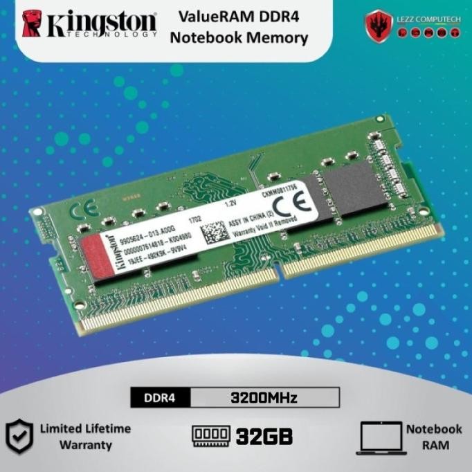 Jual KINGSTON VALUE SODIMM MEMORY DDR4 16GB (1X16) 3200MHZ - KVR32S22D8/16 1904T | Shopee Indonesia